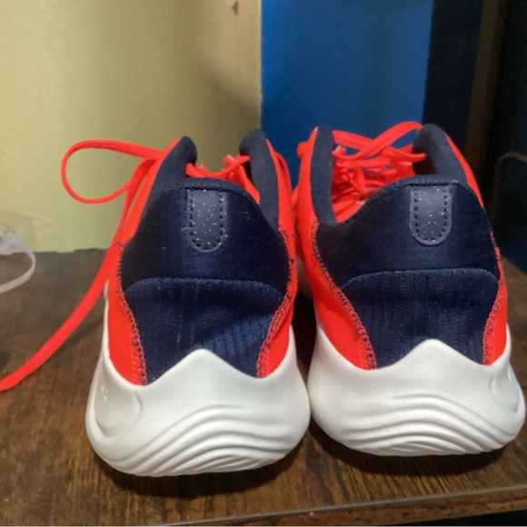 Nike | Shoes | Nike Red And Blue Sneakers With Chunky Midsole | Poshmark